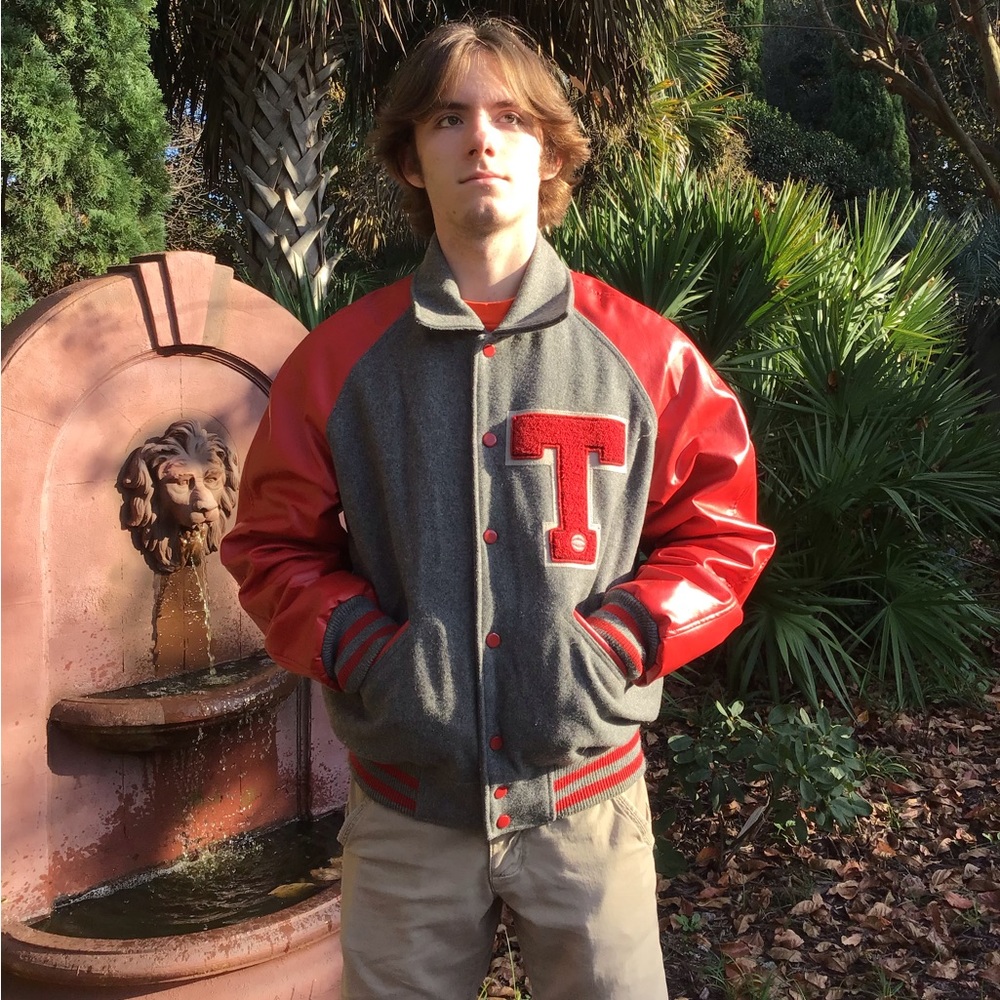 Dilly Letter “T” Varsity Jacket - Gem